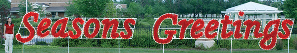 Seasons Greetings Lighted Sign | Commercial Holiday Lights